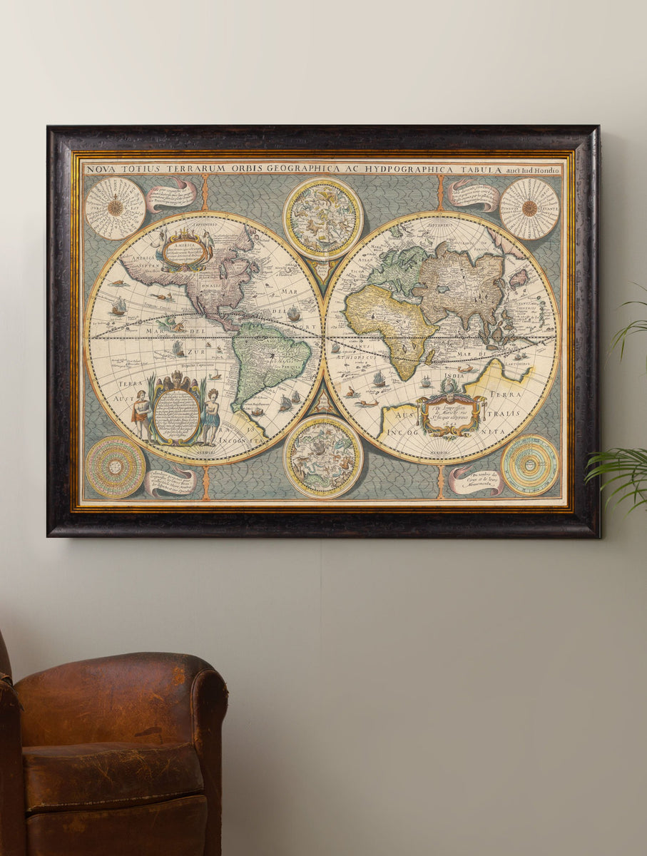 c.1642 Map of the World – T A Interiors