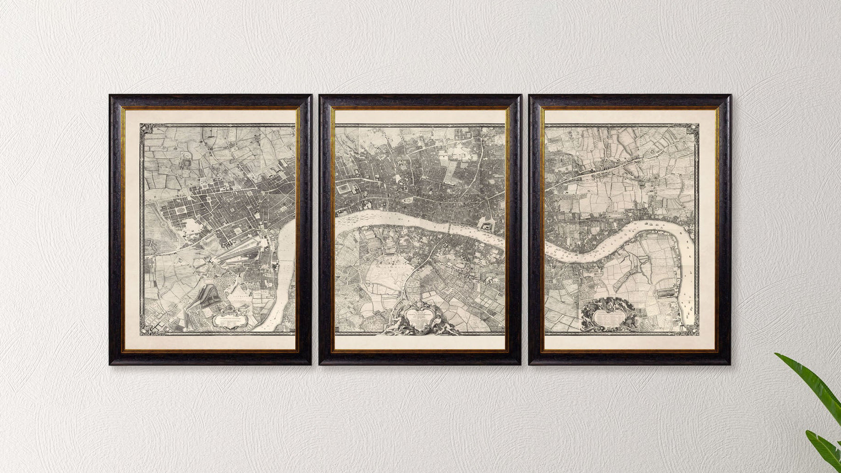 c.1746 London Triptych Map – T A Interiors